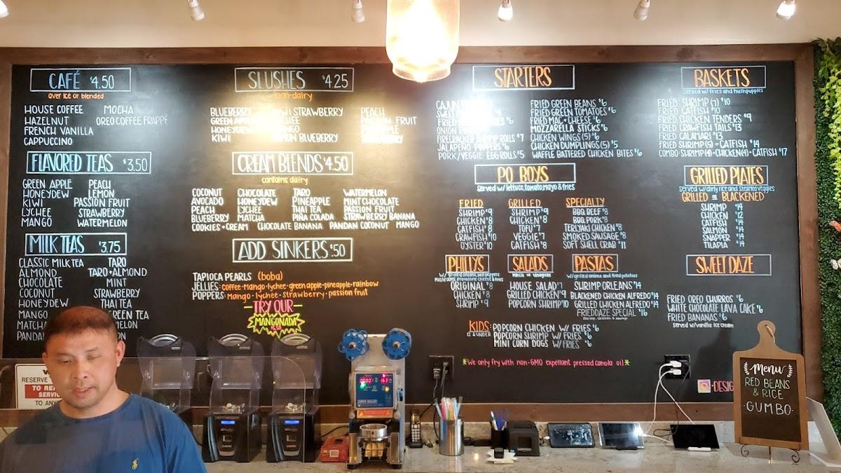 Menu at fried daze fast food, Arlington