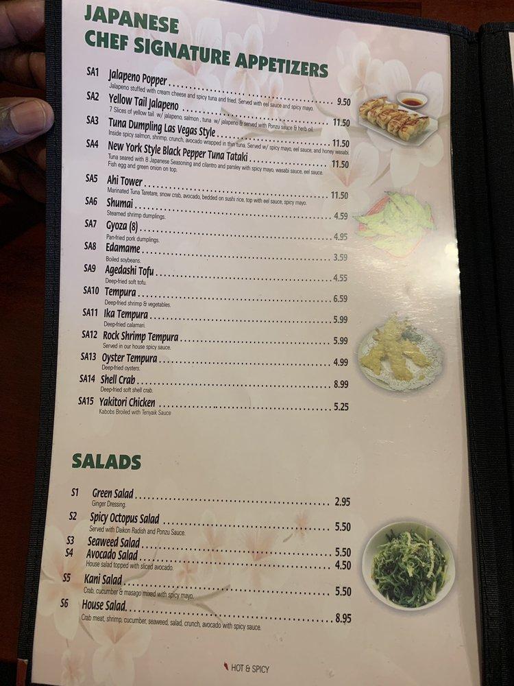 Menu at Fujiya Asian Cuisine restaurant, Houston, Farm to Market 1960 Rd E