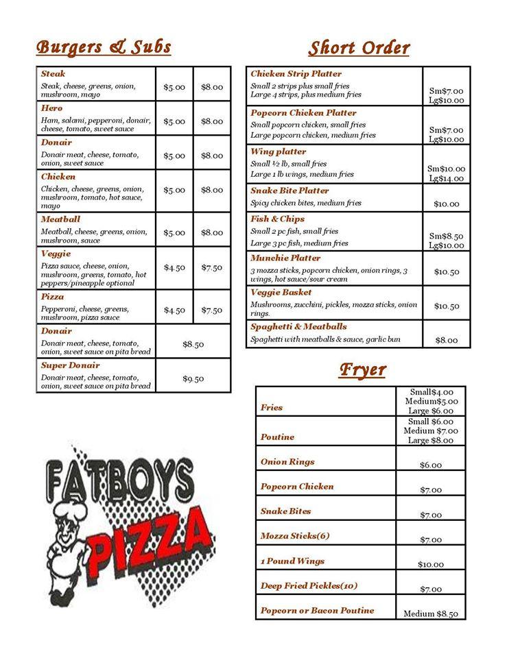 Menu At Fat Boys Restaurant Dominion Menu At Fat Boys Restaurant Dominion