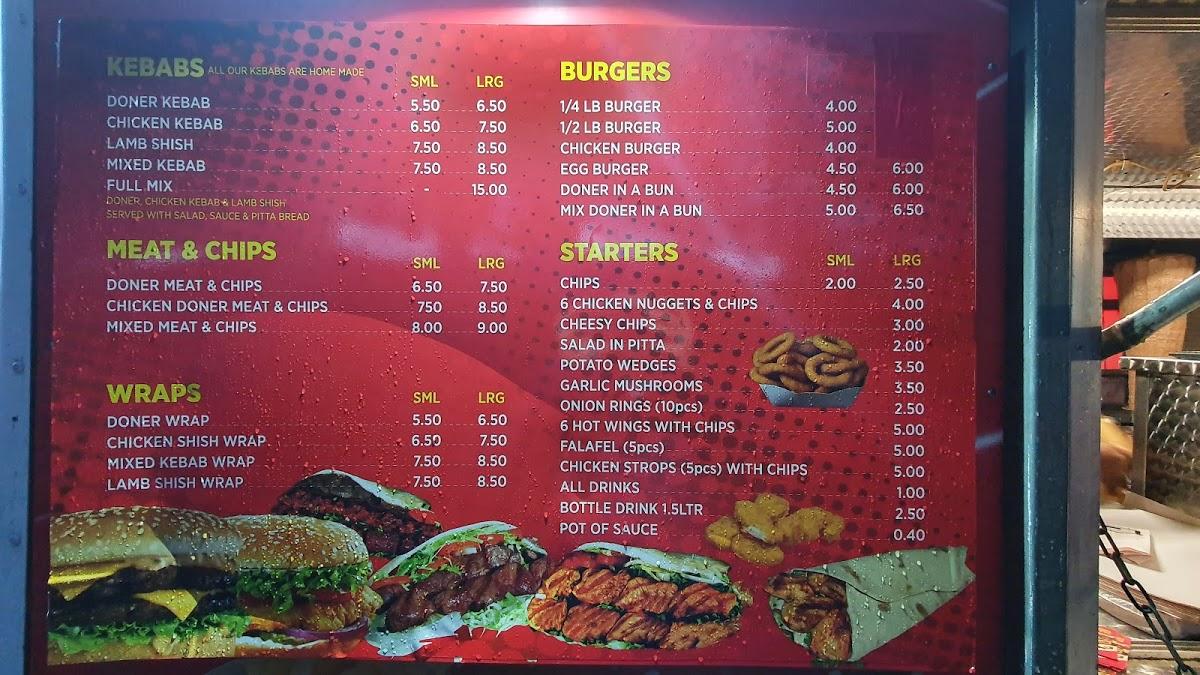 Menu at TURKISH DELIGHT restaurant, Bicester