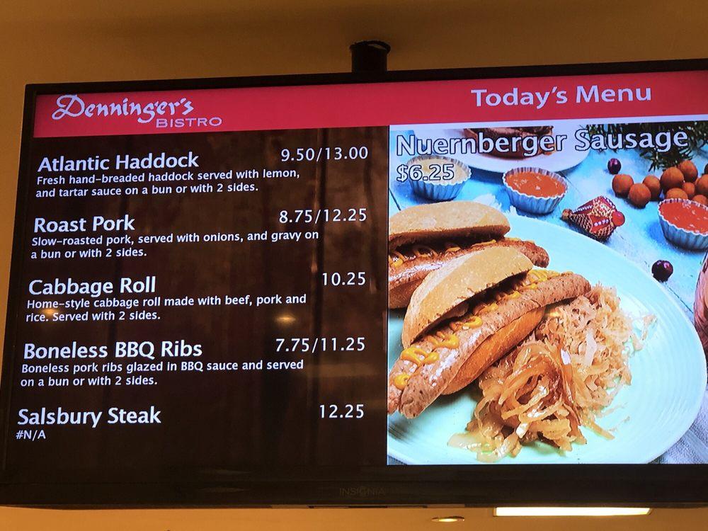 Menu at Denninger's Foods of the World - Hamilton Mountain restaurant ...