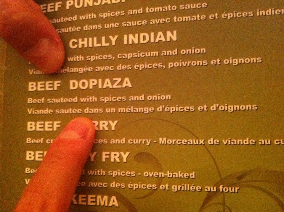 Menu at Dum Pukht restaurant, Tunis, 3 1053 Rue du Lac Windemere