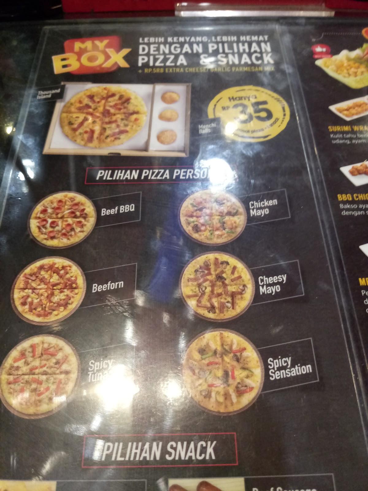 Carta de pizzería Pizza Hut Delivery - PHD Indonesia, Bekasi, Jl ...