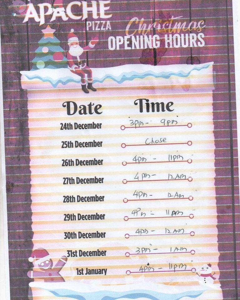 Menu at Apache Pizza & Peking Monasterevin pizzeria, Monasterevin