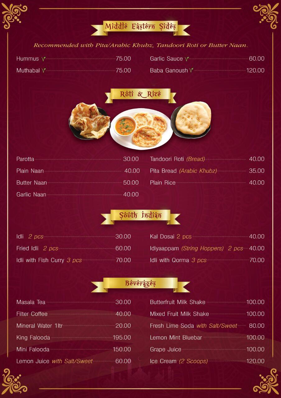 Menu at Chennai Darbar Restaurant & Banquet Hall in Ashok Nagar ...