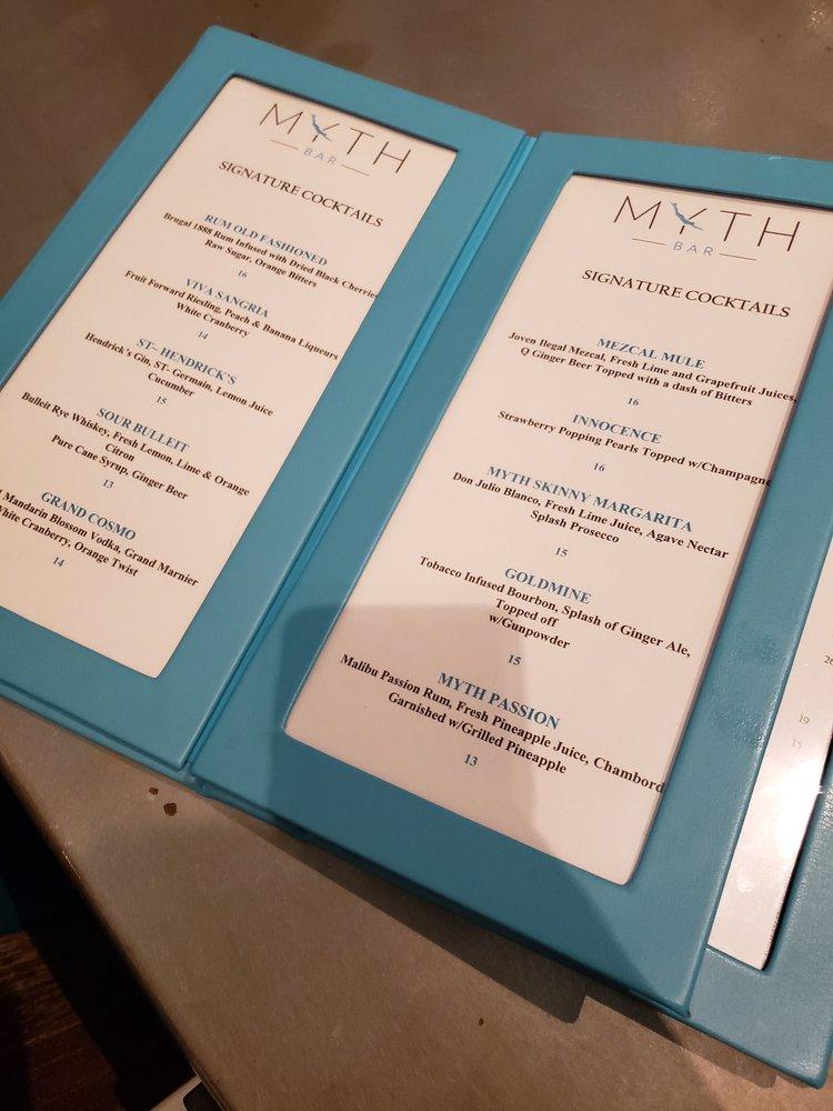 Carta de MYTH Bar, Orlando