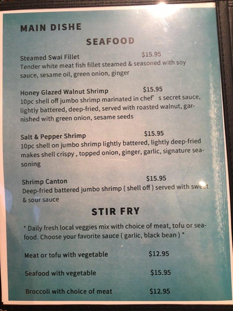 Menu at Royal Jade Garden restaurant, Kailua-Kona, 75-5595 Palani Rd Ste A9