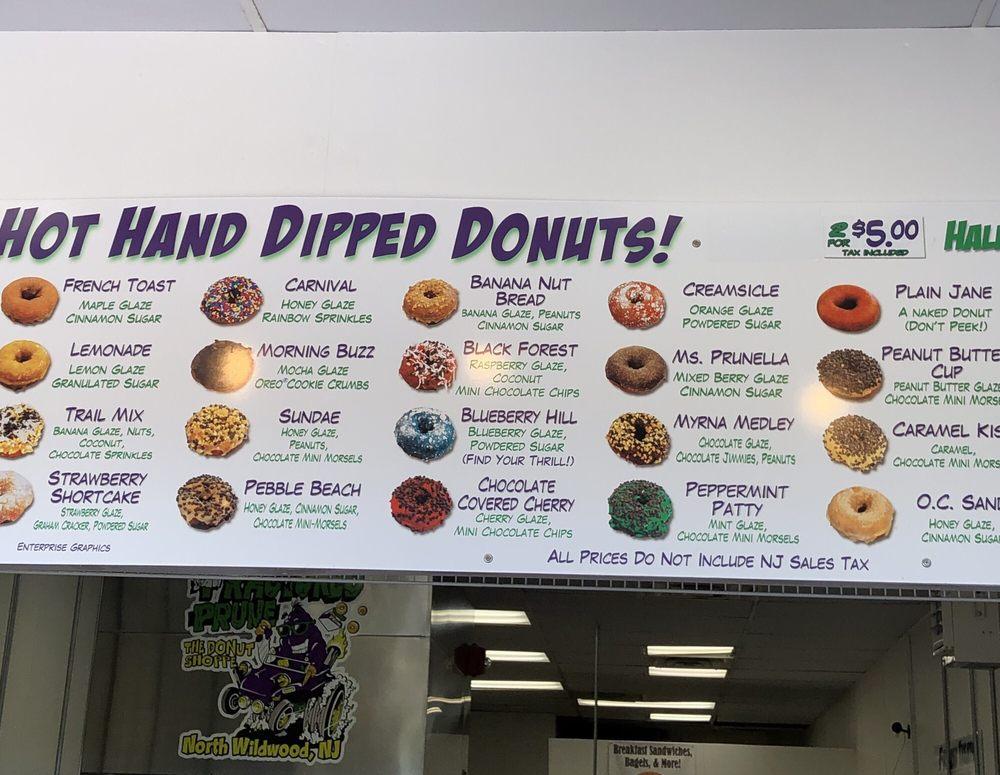 Menu at Fractured Prune Donuts - North Wildwood, North Wildwood