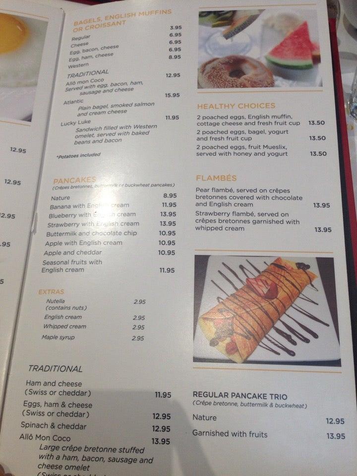 Menu au Allô mon Coco Maisonneuve restaurant, Montréal, Blvd. De ...