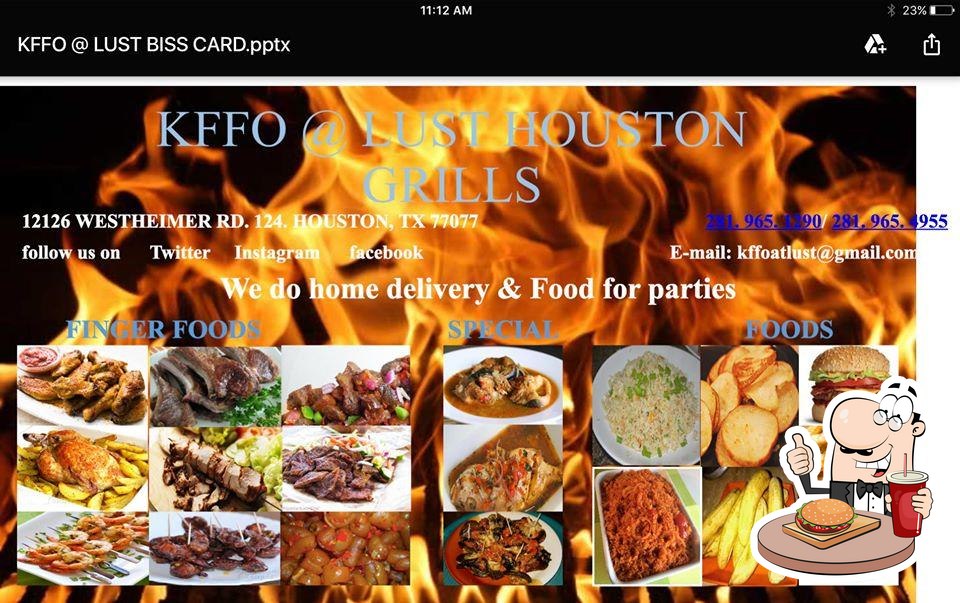 KFFO Afro Steakhouse in Houston - Restaurant menu and reviews