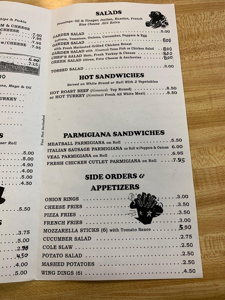 Menu at New Town Restaurant & Deli, Philadelphia, 448 N 9th St