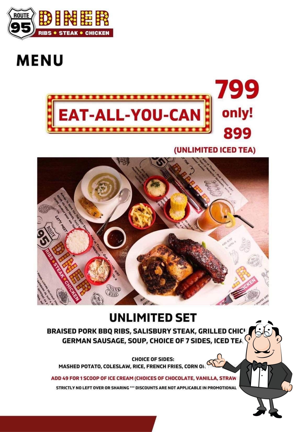 Route 95 Diner - Tagaytay, Tagaytay - Restaurant menu, prices and reviews