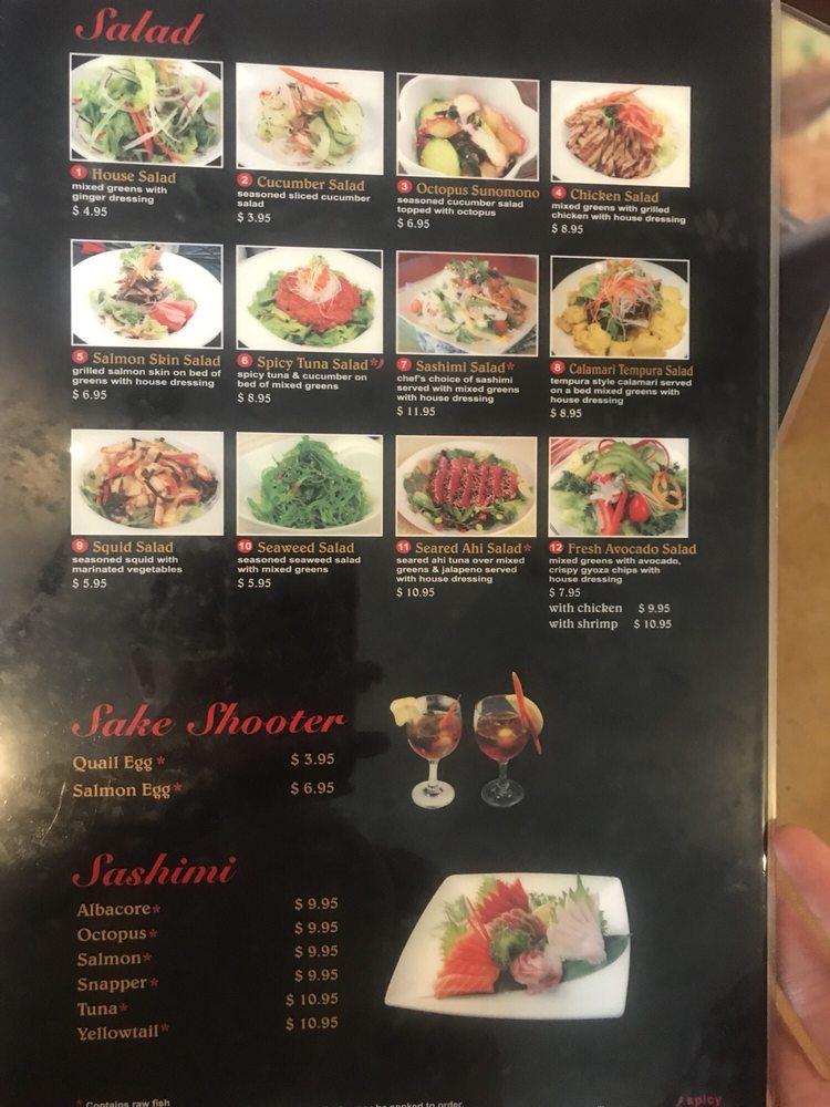 Menu at Say Sushi restaurant, Maricopa