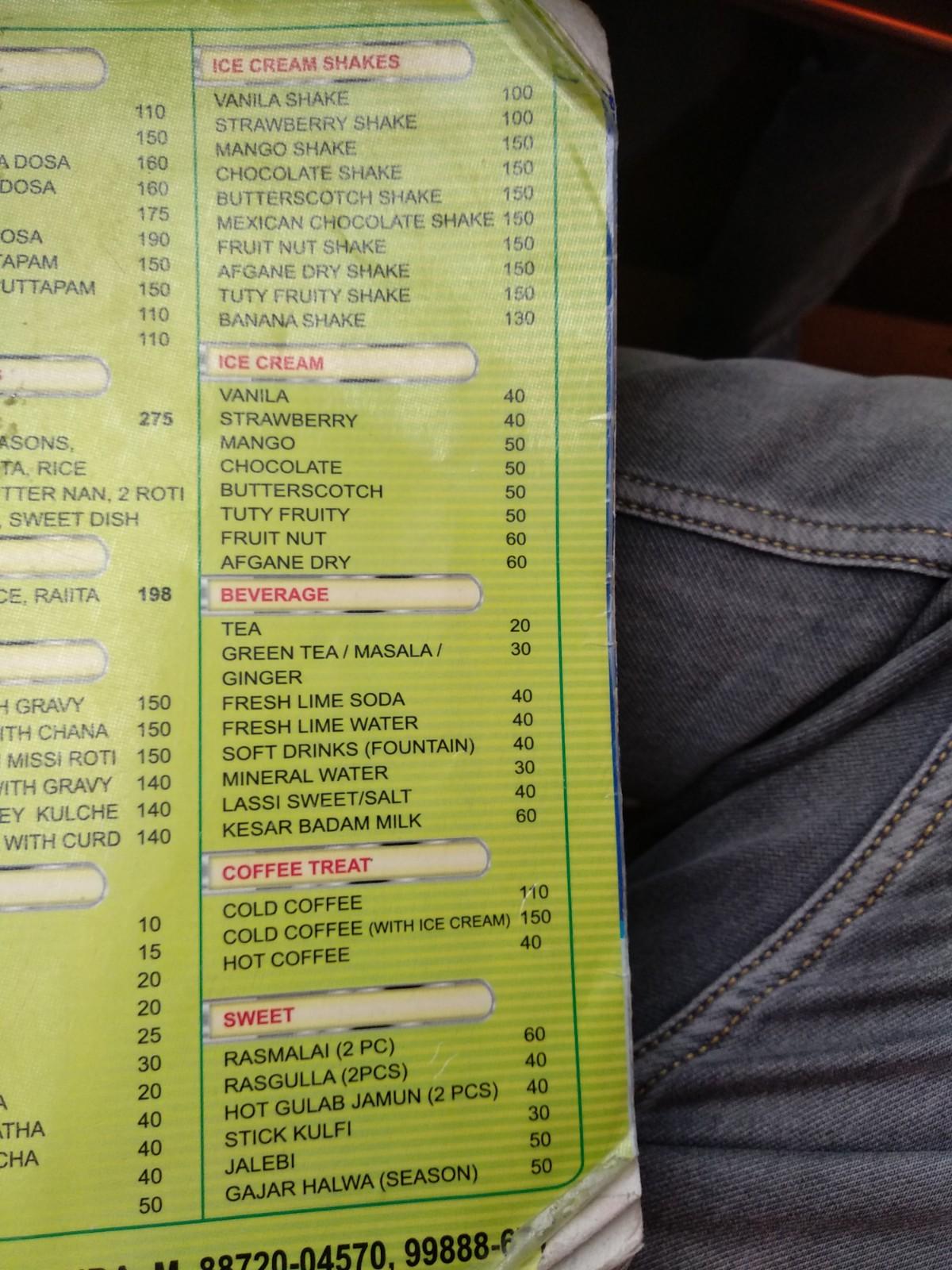 Menu at Food Planet, Bathinda