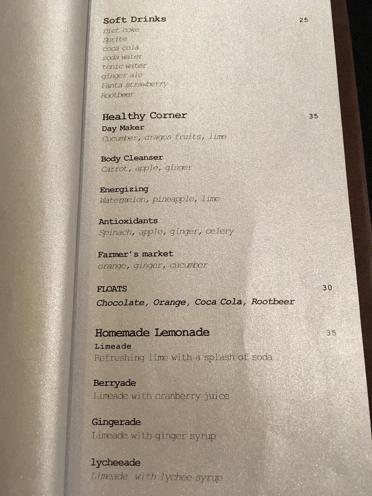 Menu at The Tenku Japanese Restaurant, Kuta Selatan
