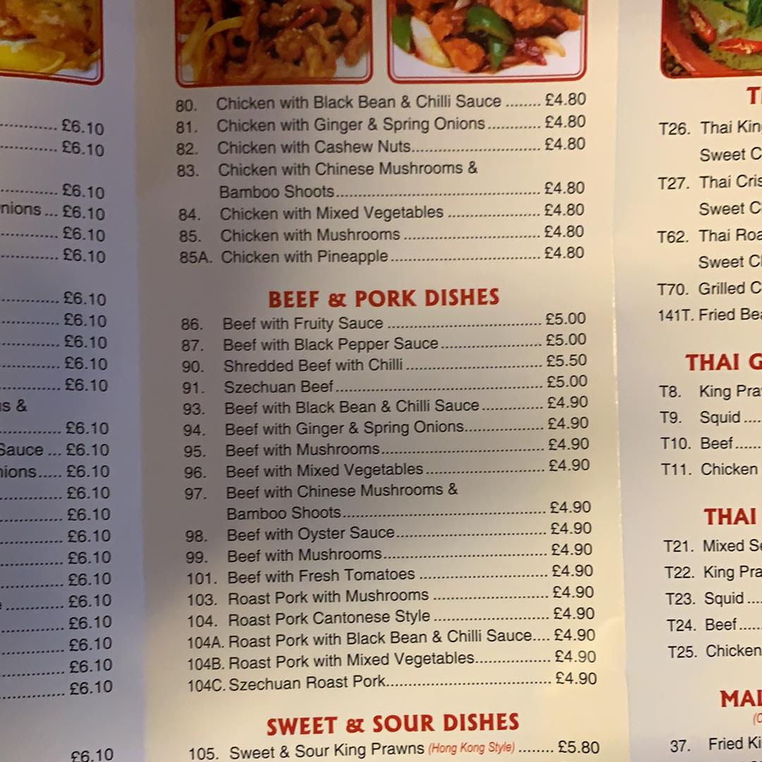 Menu at Yummy fast food, Gravesend, 84-85 London Rd