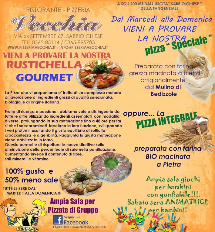 Menu at Pizzeria Trattoria Vecchia, Sabbio Chiese