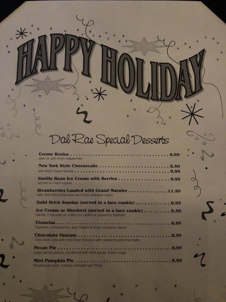Menu at Dal Rae Restaurant, Pico Rivera