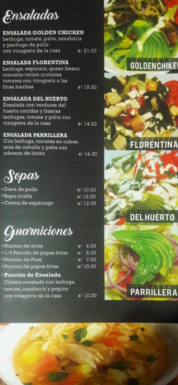 Menu at Golden Chicken restaurant, Los Olivos, Av. los Próceres de ...