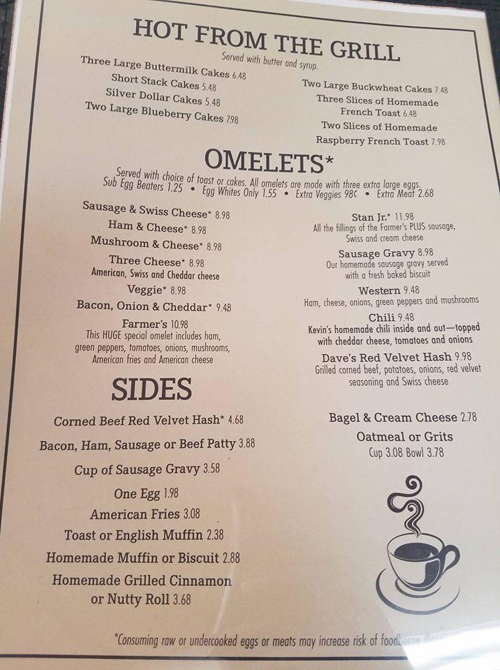 Menu at Round's Restaurant, Traverse City