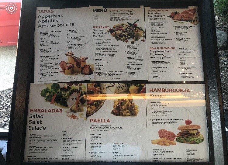 Carta de Restaurante Montgó, Jávea
