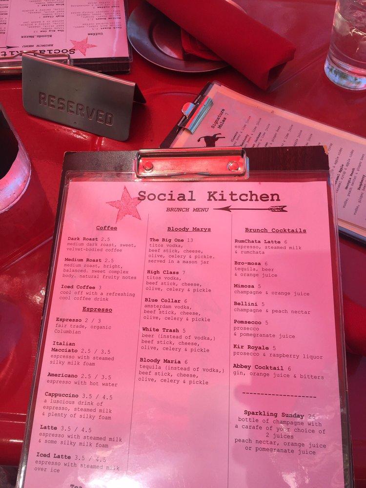 Menu at Social Kitchen pub & bar, LaSalle, 541 1st St