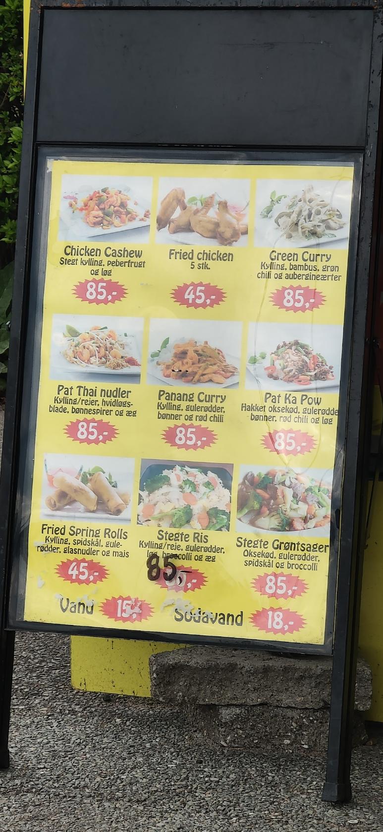 Menu at Bangkok Street Kitchen restaurant, Greve Strand