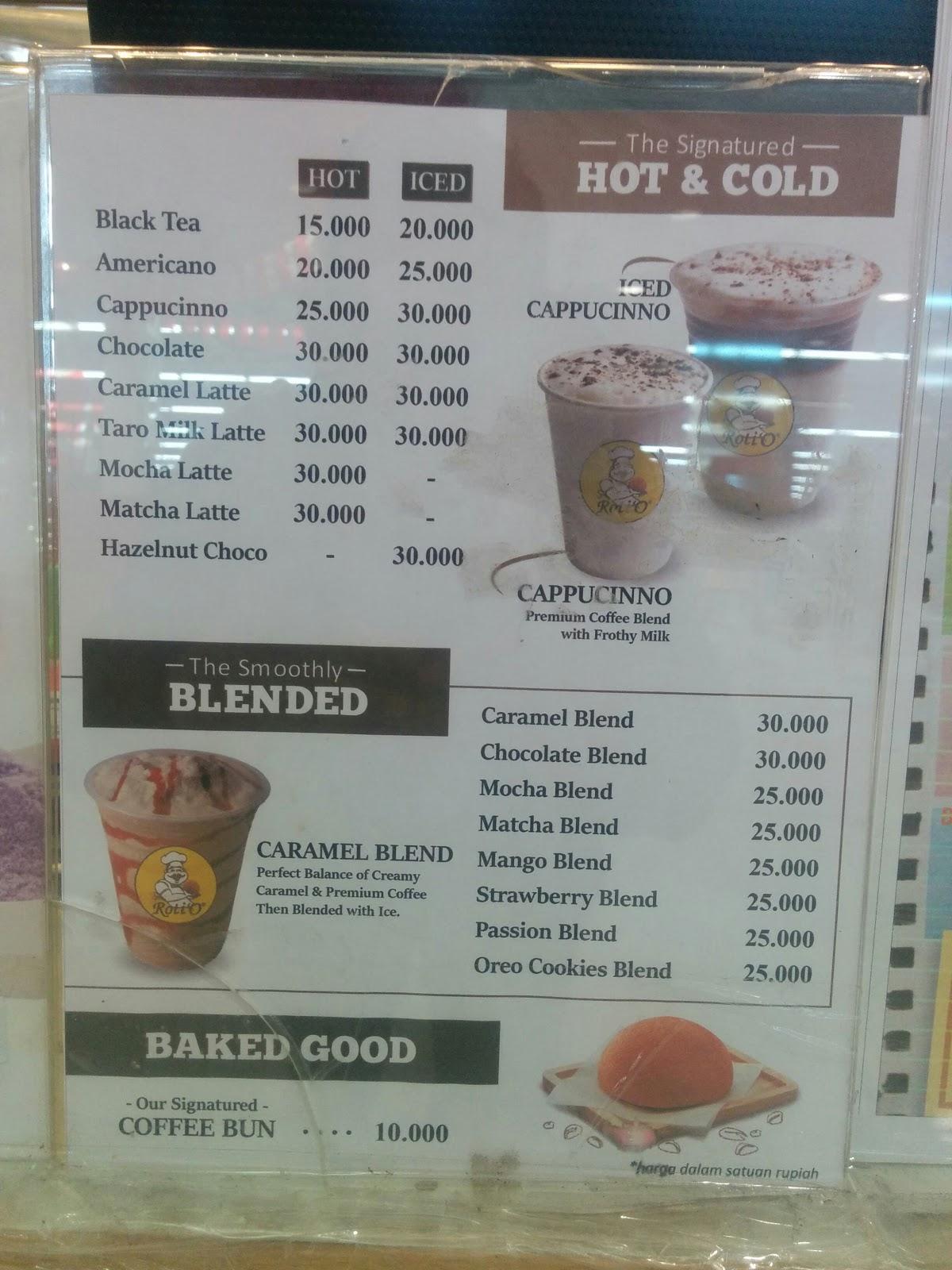 Menu at Roti'O - Transmart Karawang Timur, Karawang, Jalan Tuparev No.396