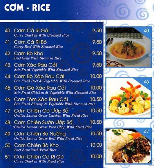 Menu at Gold Train Noodle House, Burnaby