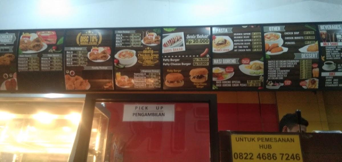 Menu at Labbaik Chicken, Cikaret Cibinong restaurant, Bogor