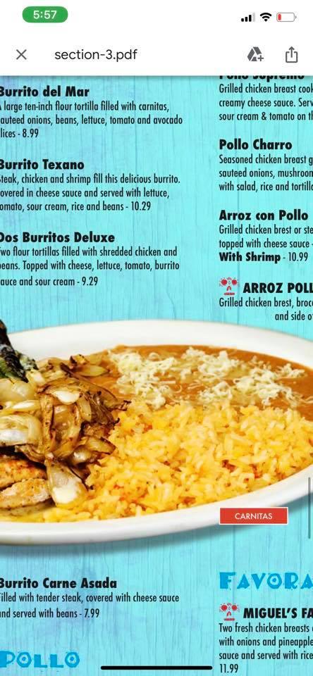 Menu at las catrinas mexican restaurant bremen, Bremen
