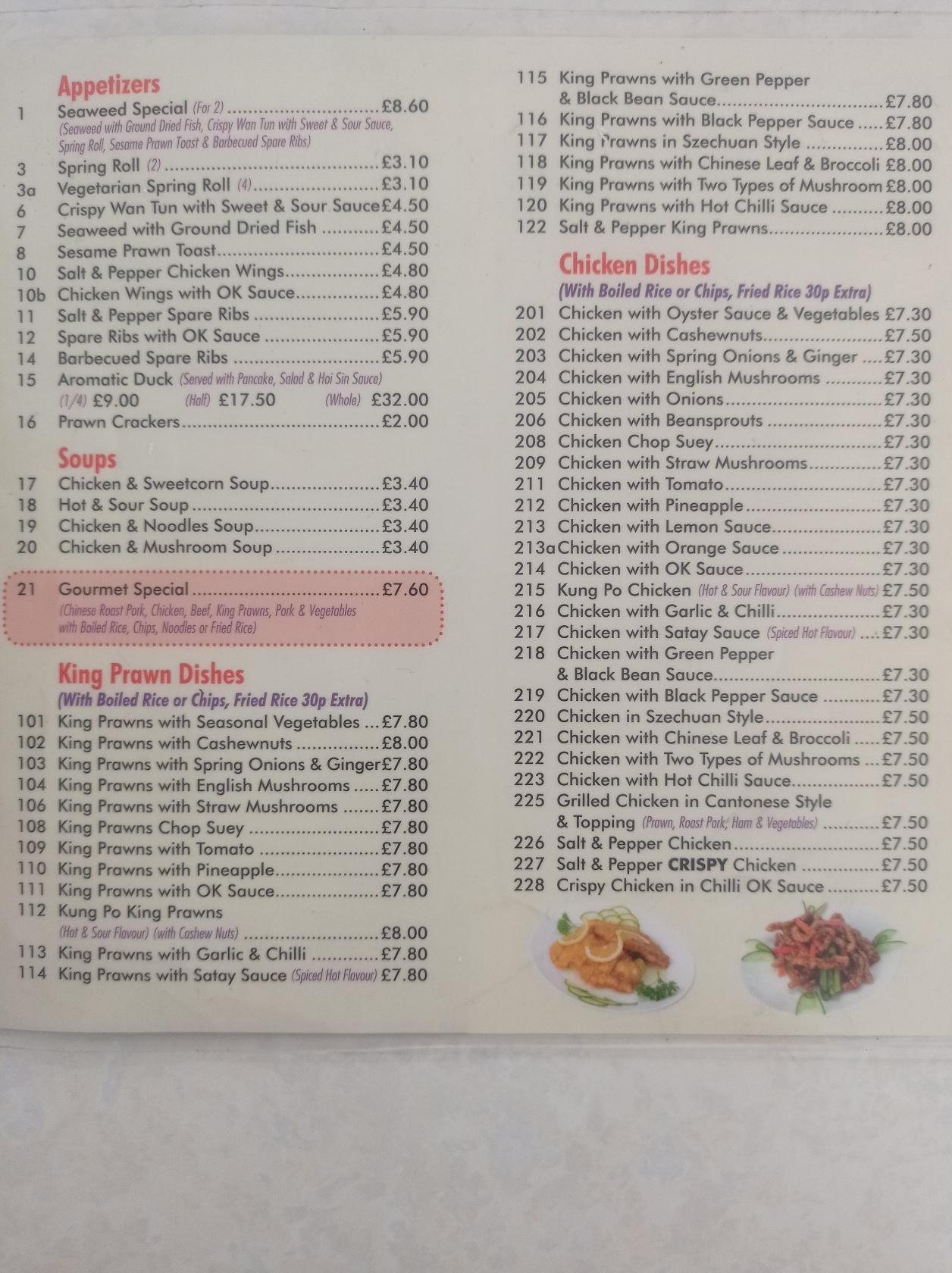 Menu at Gourmet Kitchen Thirsk fast food, Thirsk