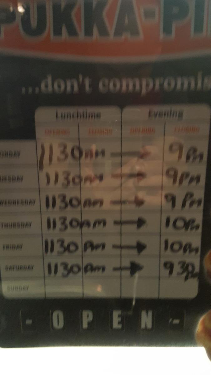 Menu at The Fish Inn fast food, Atherstone