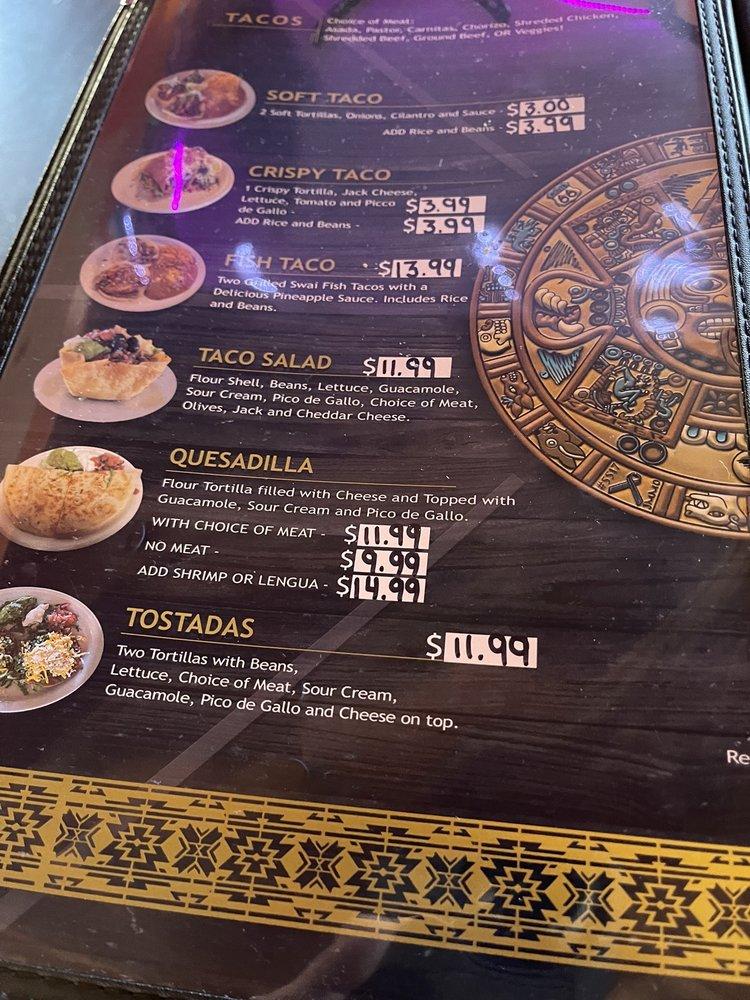 Menu at El Chicano Restaurant, Willits, S Main St