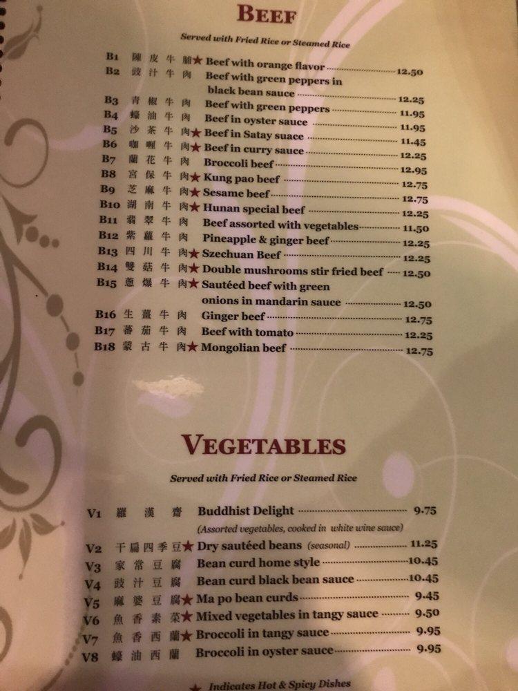 Menu at New Hing's Restaurant, Oregon City