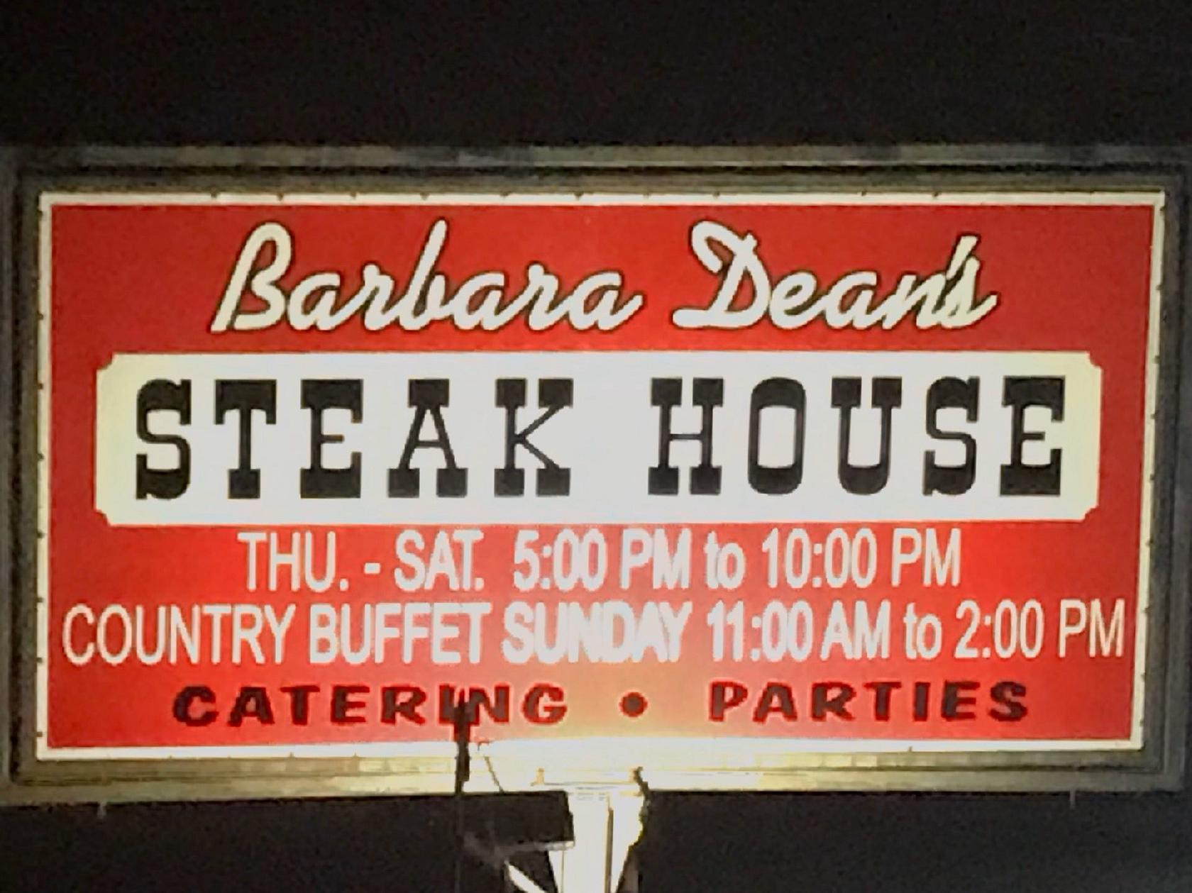 Barbara Dean’s Steakhouse, 7425 U.S. Hwy 1 N in USA - Restaurant reviews