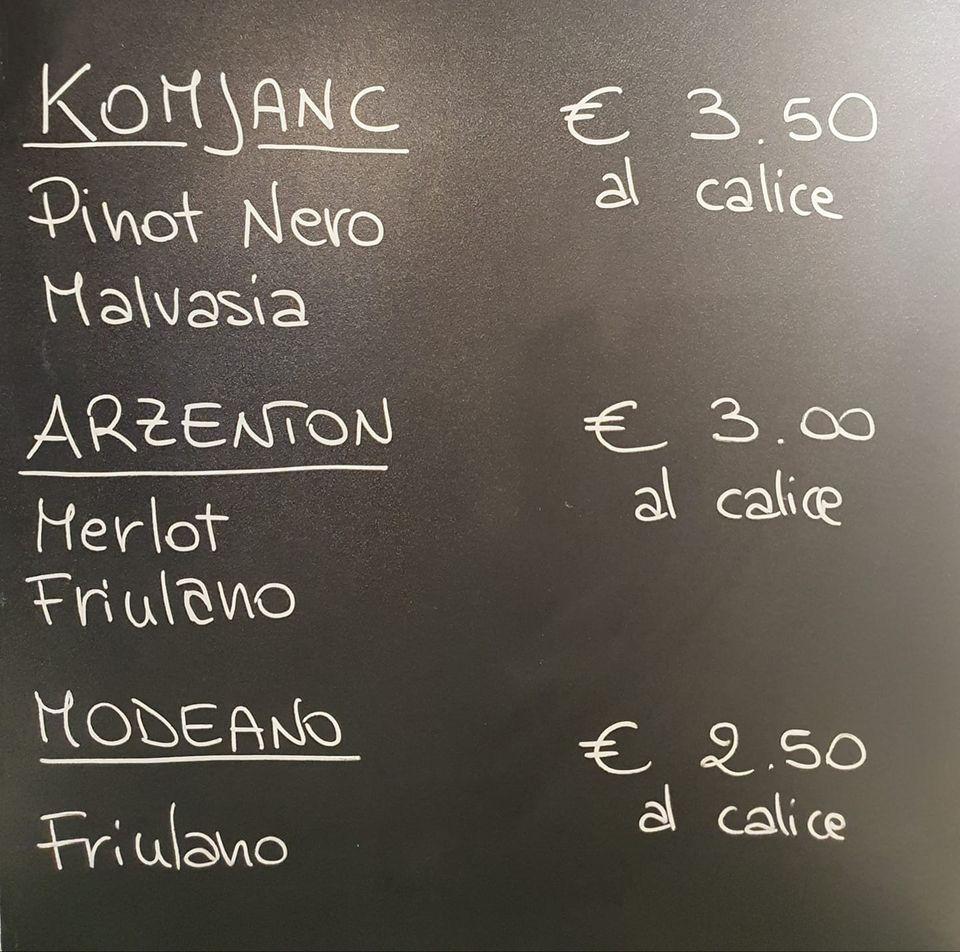 Menu da il Bretol ristorante, Tolmezzo