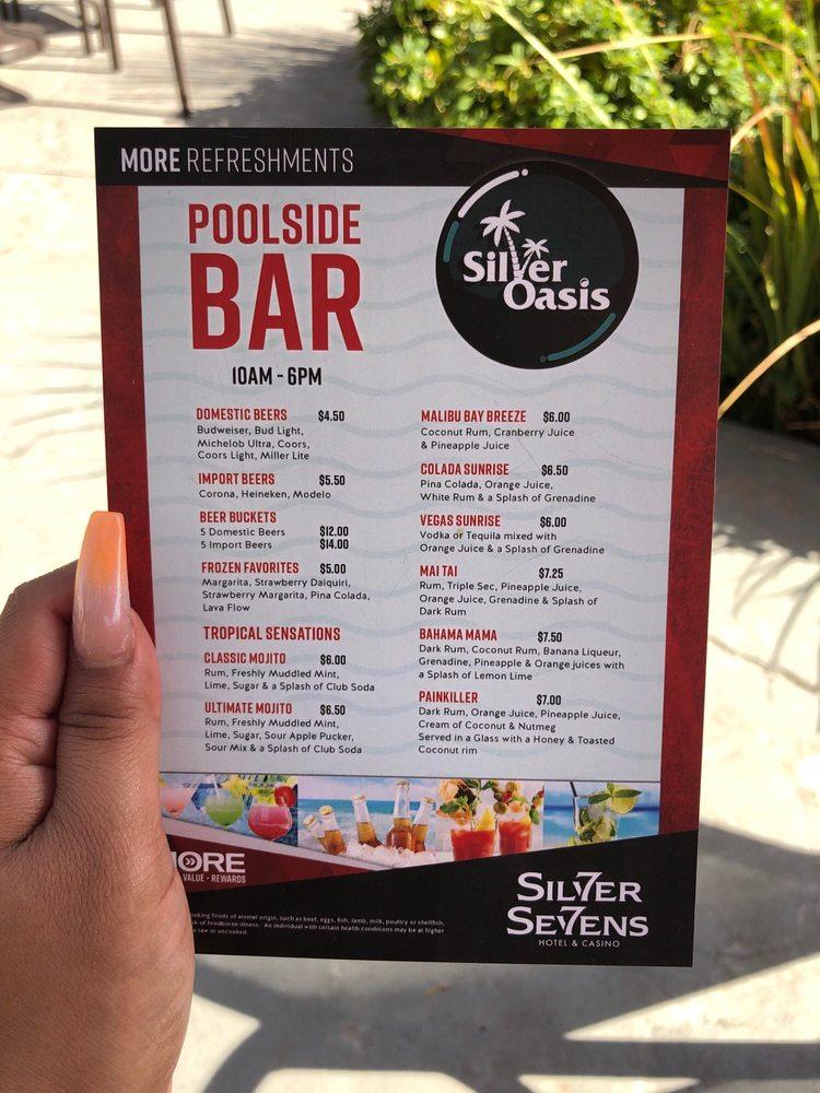 Menu at Silver Sevens Hotel & Casino restaurant, Las Vegas
