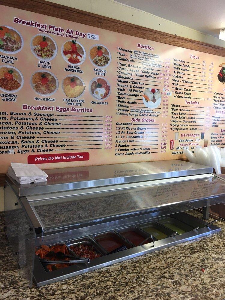 Menu at Jilberto's Taco Shop restaurant, Pauma Valley, 17128 CA-76