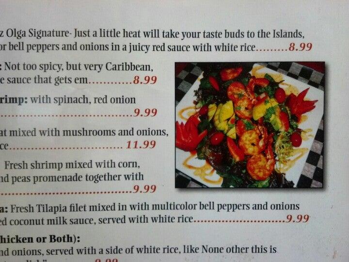 Menu at Chez Olga LLC restaurant, Grand Rapids