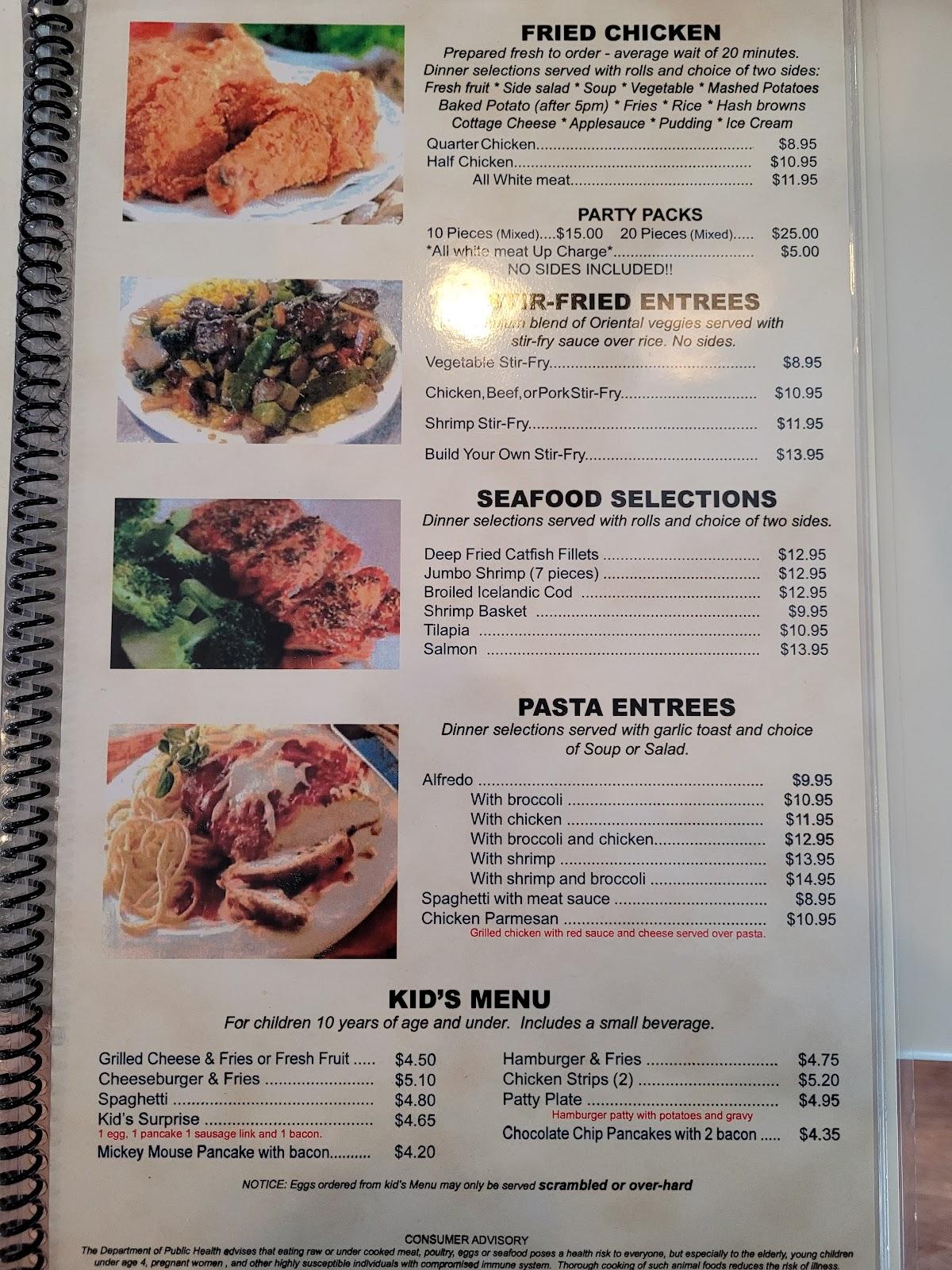 Menu at Riverside Family Restaurant 5, Oak Creek