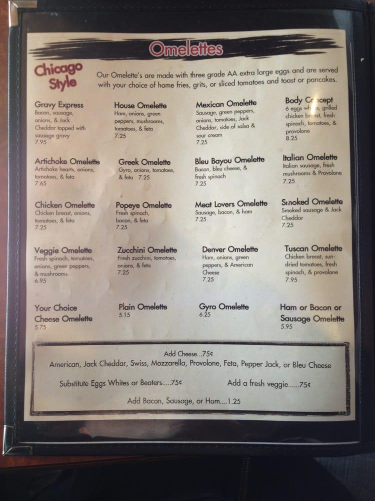 Menu at Savory Restaurant, Largo