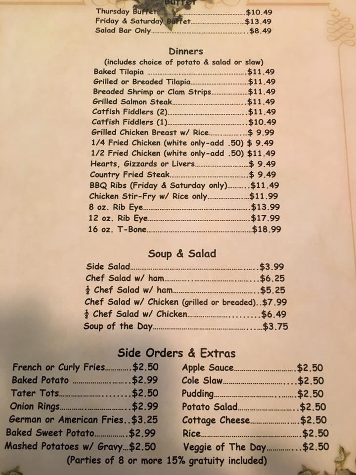 Menu at The Chateau pub & bar, Mariah Hill