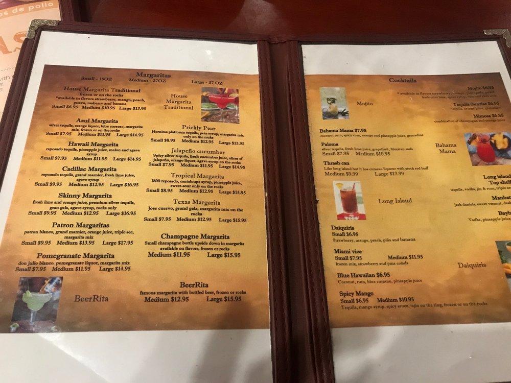 Menu at Mezcal Mexican Grill restaurant, Hampton