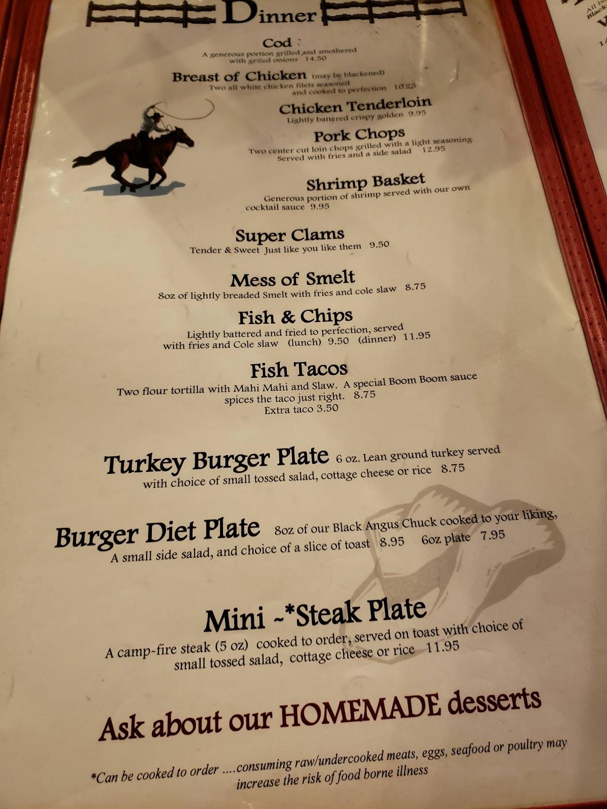 Menu at White Horse Tavern pub & bar, Flint