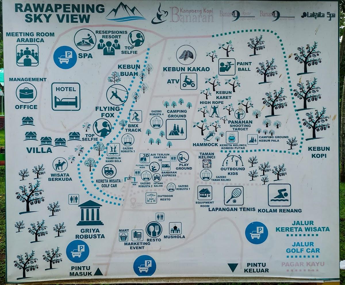 Menu at Kampoeng Kopi Banaran cafe, Bawen