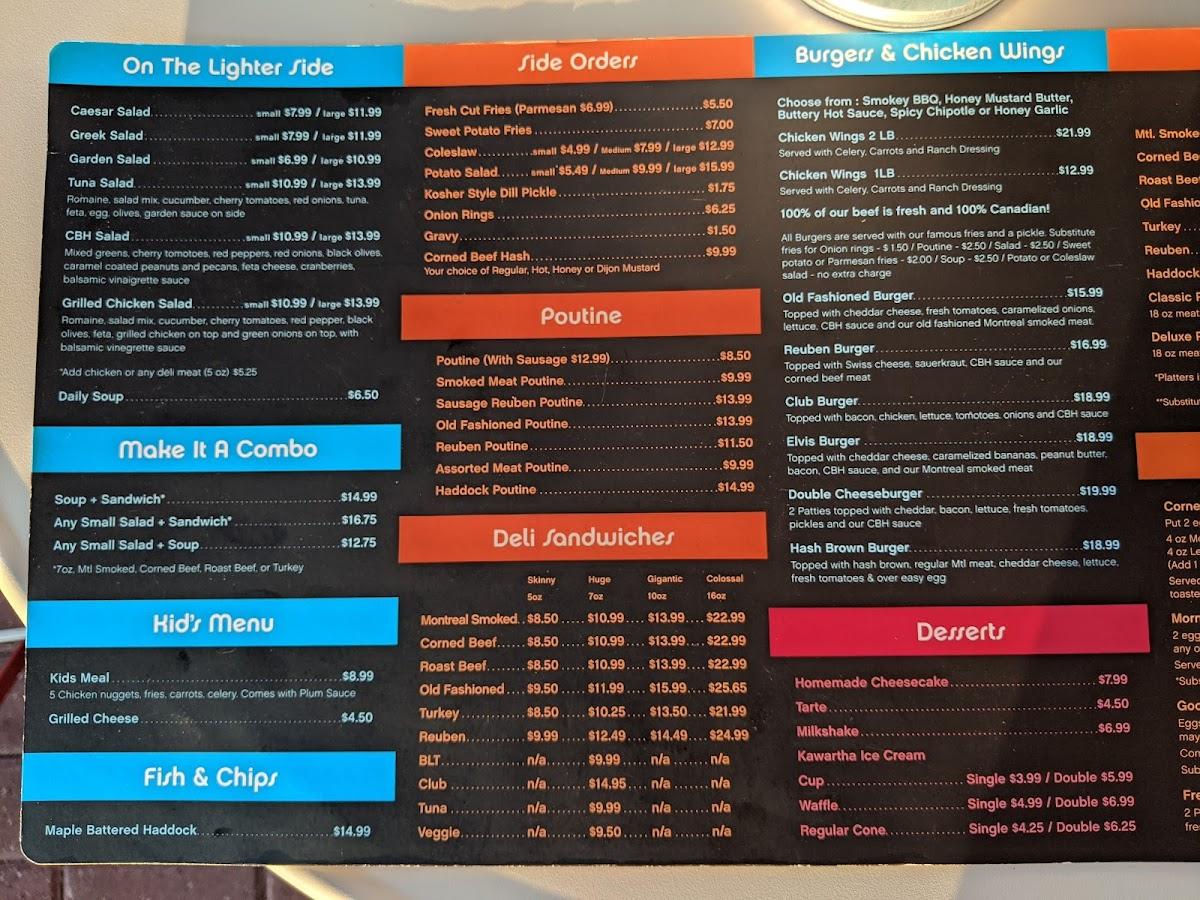 Carta del restaurante The Corned Beef House, Vaughan, Dufferin St #22