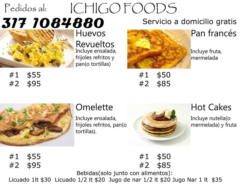 Menu at Ichigo Foods, Autlán, autlán