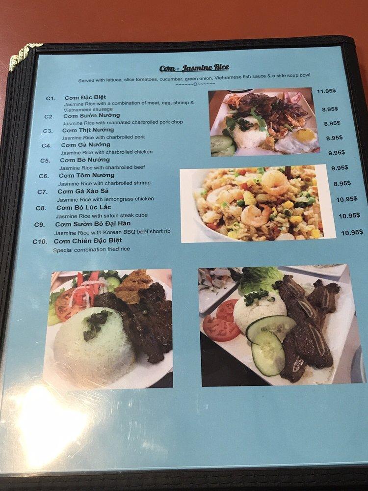 Menu at Pho Time restaurant, Enterprise