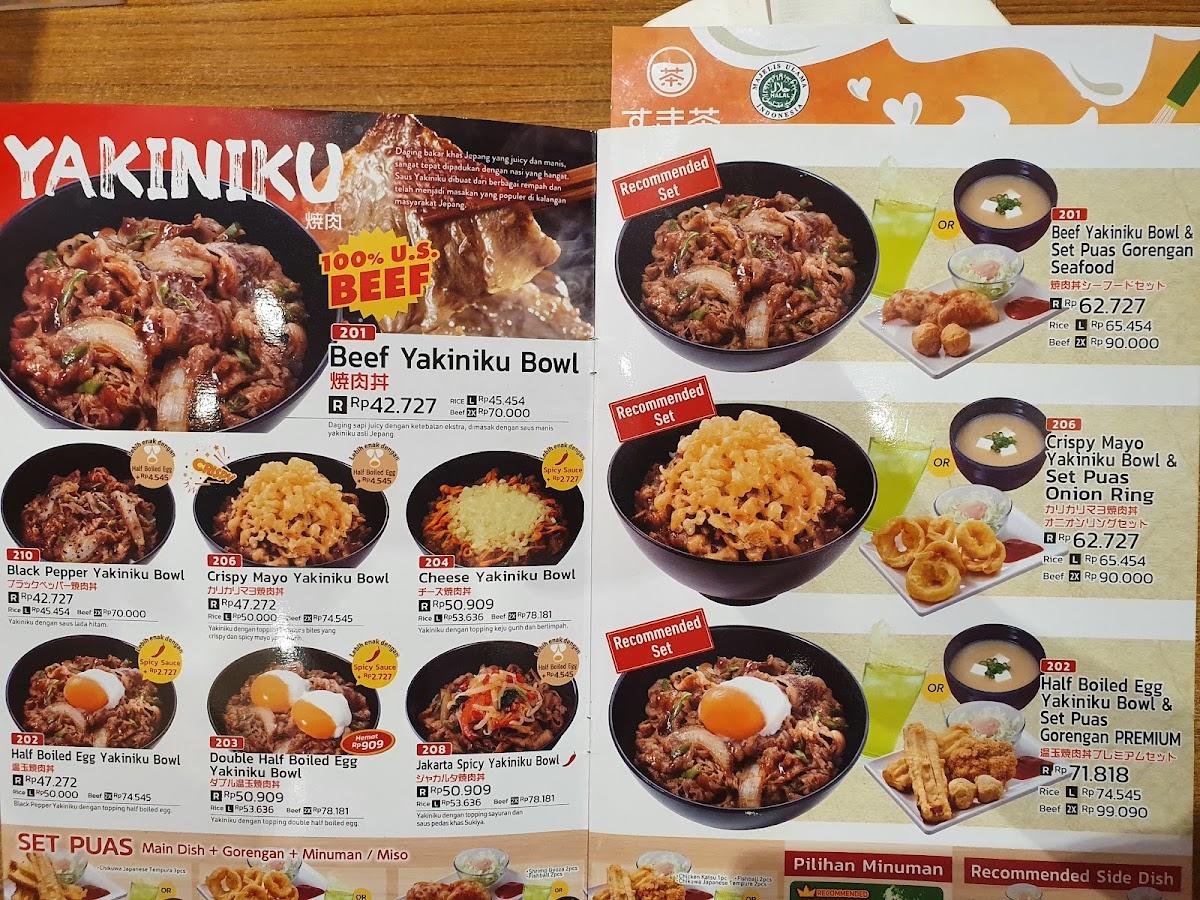 Carta del restaurante Sukiya Tokyo Bowls & Noodle - Central Park Mall ...